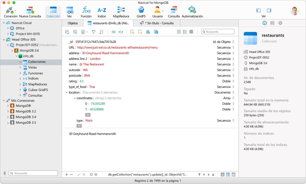 Qué es Navicat for MongoDB | Herramienta de gestión y desarrollo de MongoDB | Navicat