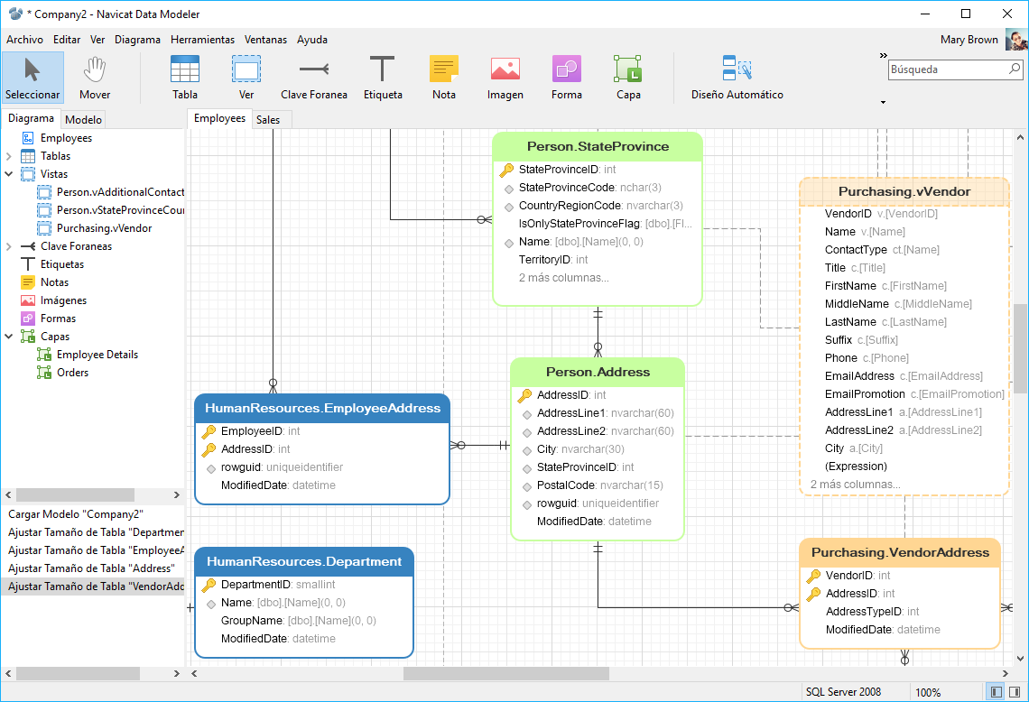 Navicat Data Modeler Excelente Sistema De Configuración Y Diseño De Su Base De Datos 