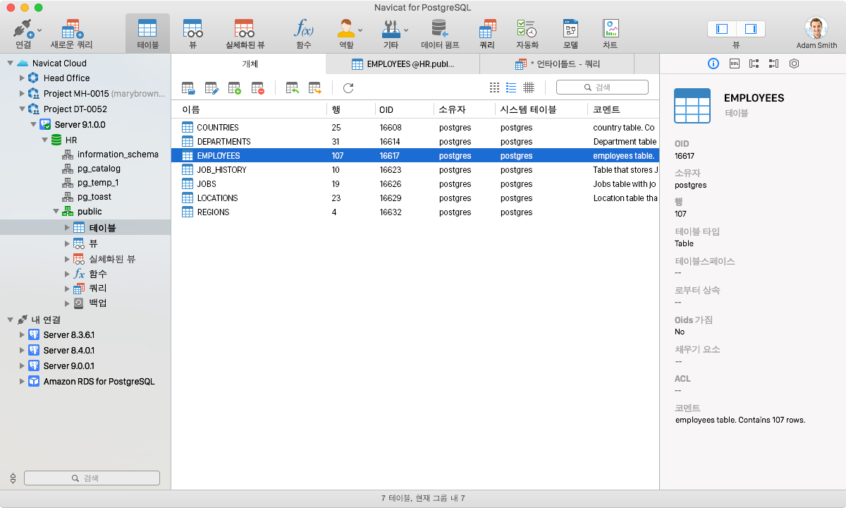 Navicat For Postgresql 강력한 Postgresql 데이터베이스 관리 도구