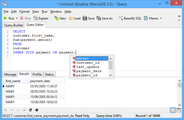 Navicat for MariaDB - L.spot