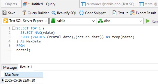 Get The Maximum Value Across Columns